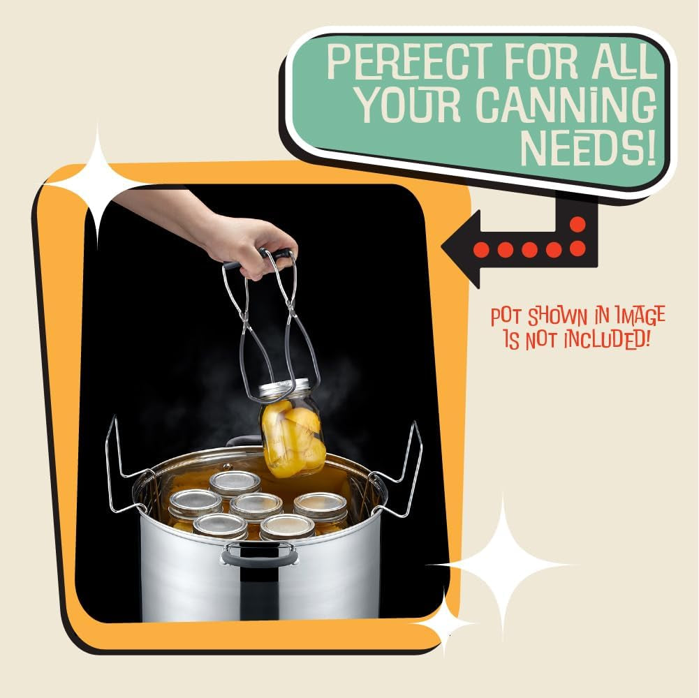 7 Pieces Stainless Steel Starter Canning set w/ Rack – Sprout & Sizzle